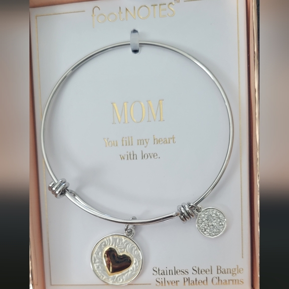Footnotes | Jewelry | Footnotes Mom Stanless Steel Bangle | Poshmark